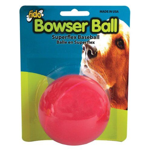 Primate Store - FIDO BOWSER BALL VANILLA FLAVOR 2" TENNIS BALL SIZE